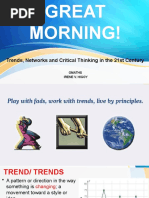 Trends Networks and Critical Thinking Module 1 | PDF | Social Science