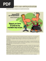 Falacia Ad Antiquitatem Explicada | PDF | Ciencias sociales | Filosofía
