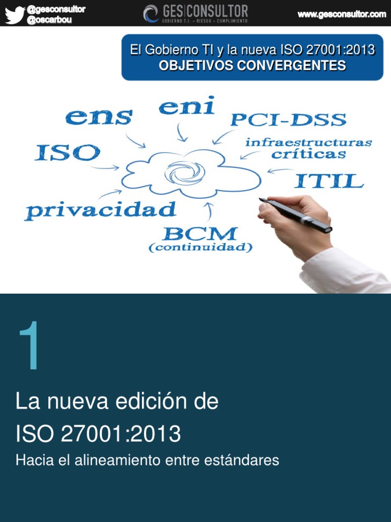 Gobierno TI e ISO 27001 Objetivos Convergentes - GES Consultor | PDF ...