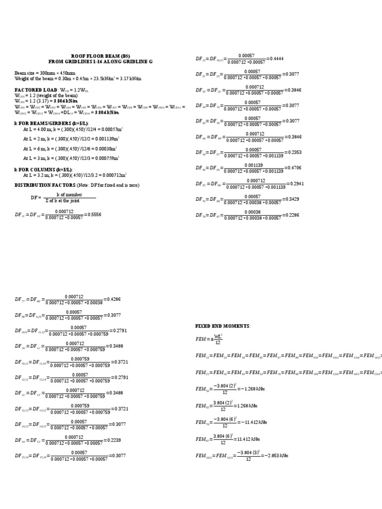 Sample Computation For Roof Beam | PDF | Structural Engineering | Civil ...