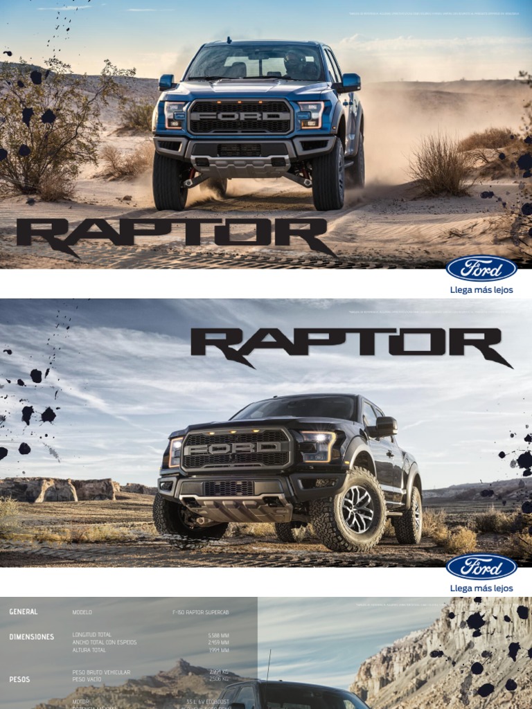 Ford Raptor Ficha Tecnica | PDF | Fabricantes de vehículos de motor ...