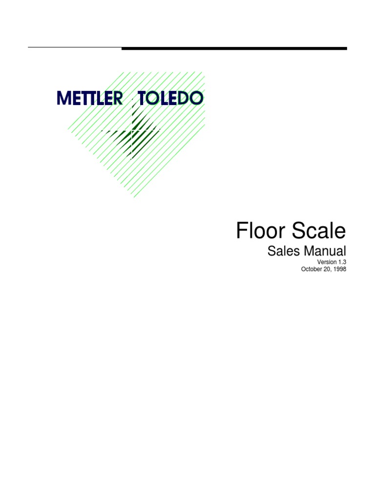 VLC - Floor Scale Sales Manual V1.2 | PDF | Original Equipment ...