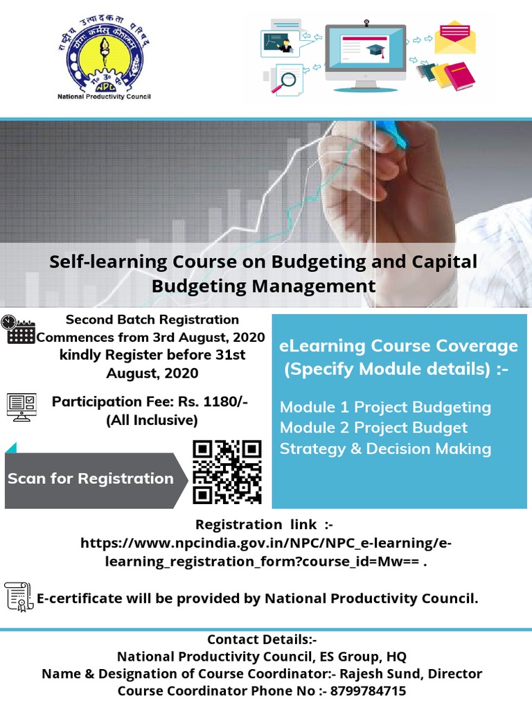 Elearning Course Title - Project - Budgeting and Capital Budgeting ...