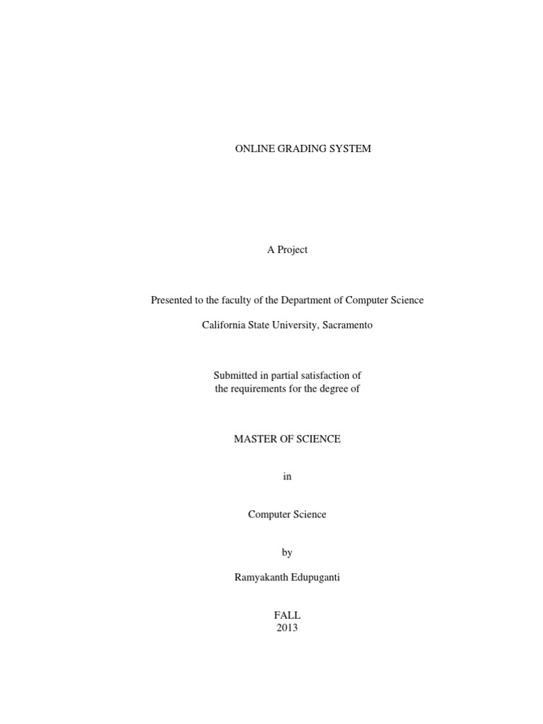 Online Grading System Project Overview | PDF | Java Server Pages | Java ...