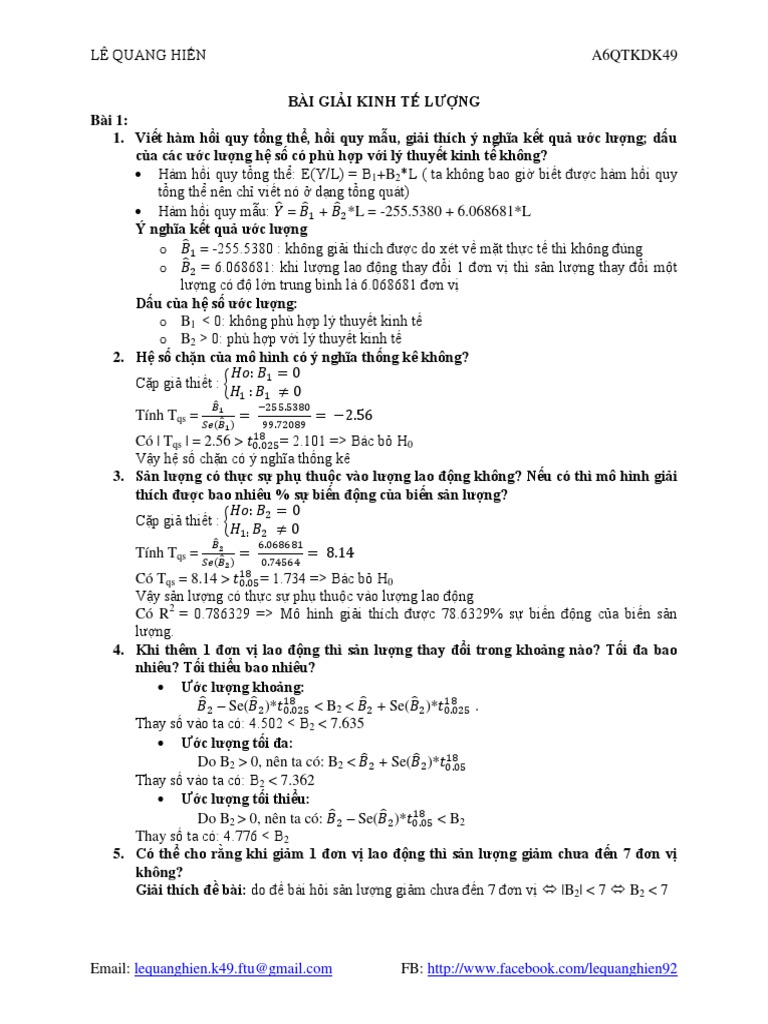 Giai Bai Tap KTL Buoi 1 | PDF