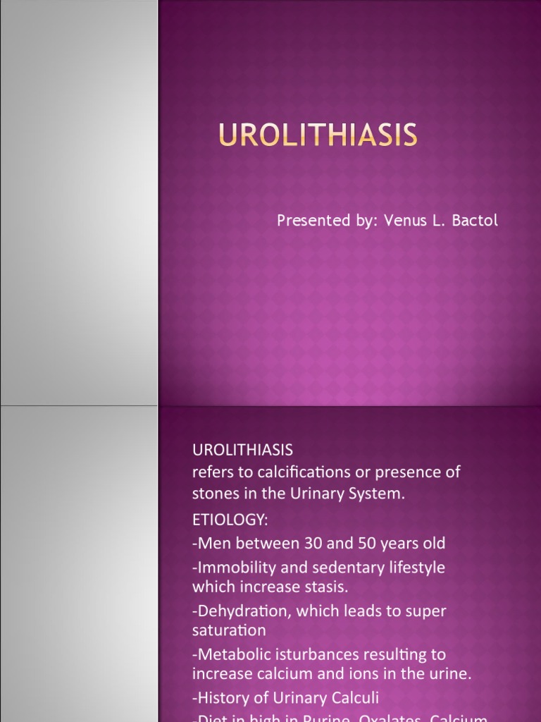 UROLITHIASIS | PDF | Medical Specialties | Clinical Medicine