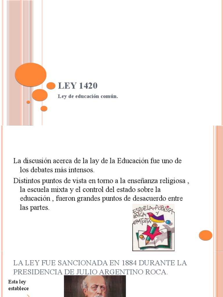 Ley 1420 | PDF