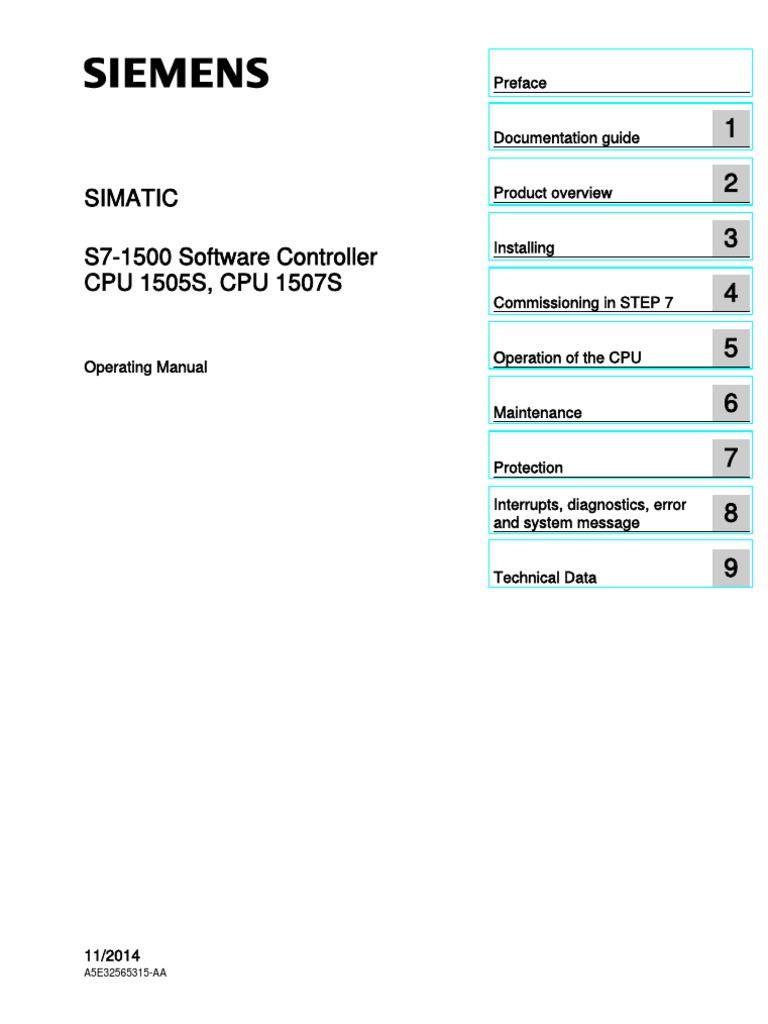 s7-1500 Cpu150xs Operating Manual PDF | PDF | Menu (Computing) | Button (Computing)