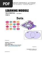 Math 7 Module 1 | PDF | Empty Set | Set (Mathematics)