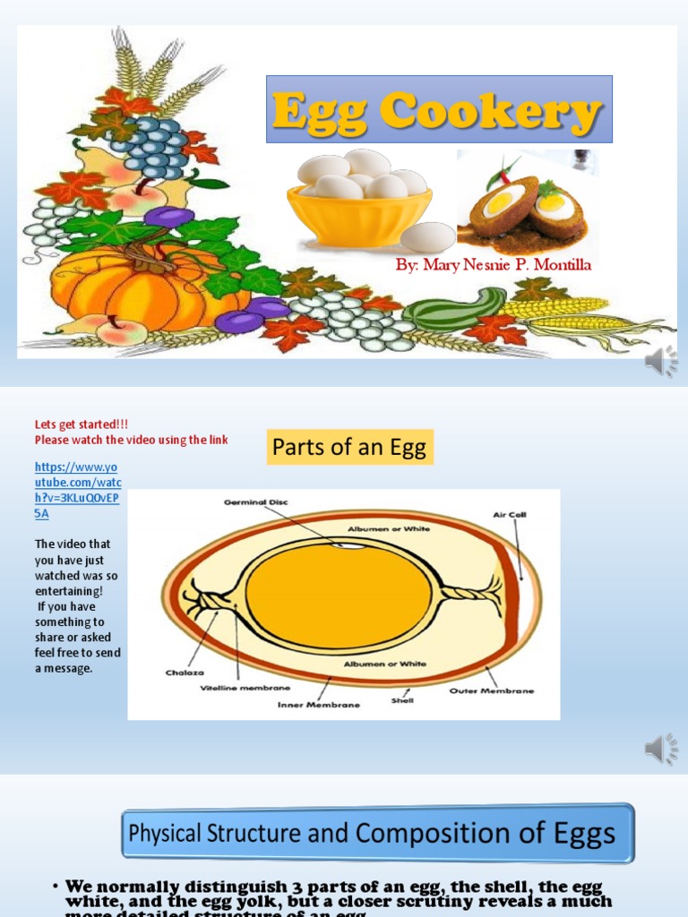Presentation1 Egg Cookery | PDF | Yolk | Egg White