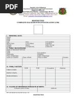 BJMP Applicants Personal Profile Form | PDF | Computer File | Information