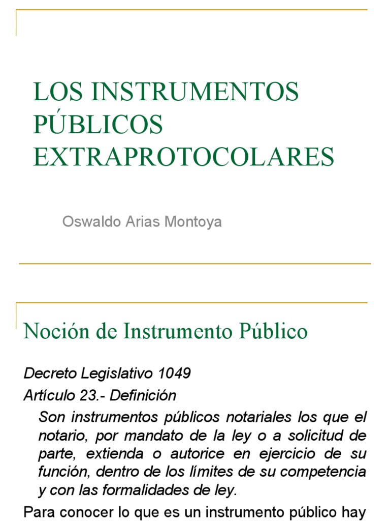 Instrumentos Extraprotocolares | PDF | Gobierno | Justicia
