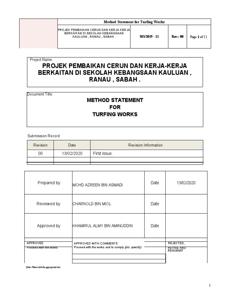 Projek Pembaikan Cerun Dan Kerja-Kerja Berkaitan Di Sekolah Kebangsaan ...