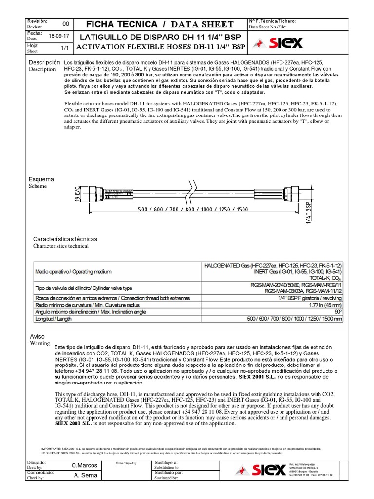 DH-11 - Actuator Hose | PDF | Gas Technologies | Equipment