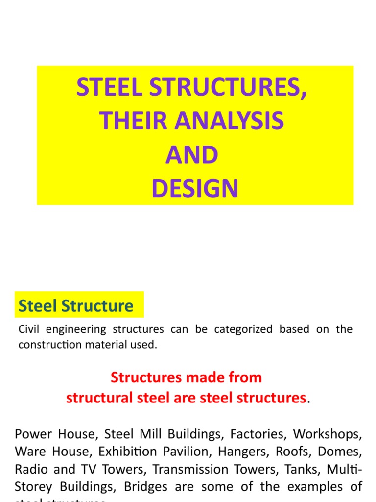 Steel Structures: Analysis and Design | PDF | Buckling | Strength Of ...
