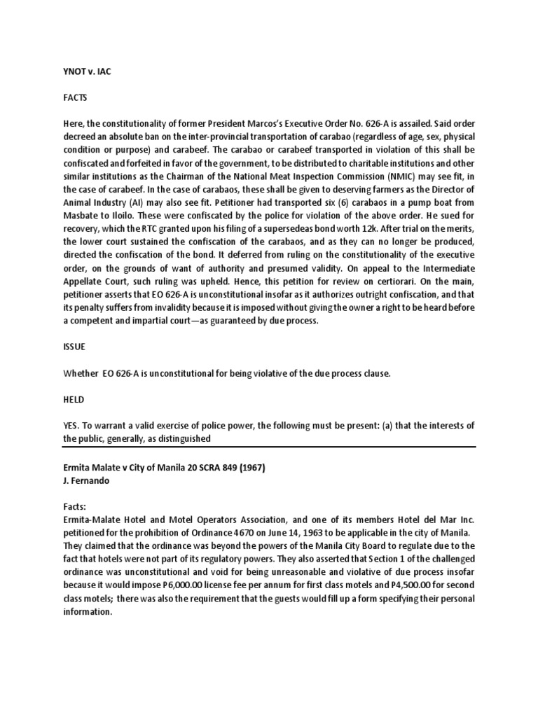 Consti 2 Due Process Case Digests PDF | PDF | Bail | Extradition