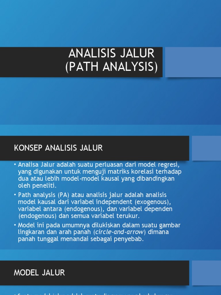 Analisis Jalur dan Model Kausal | PDF