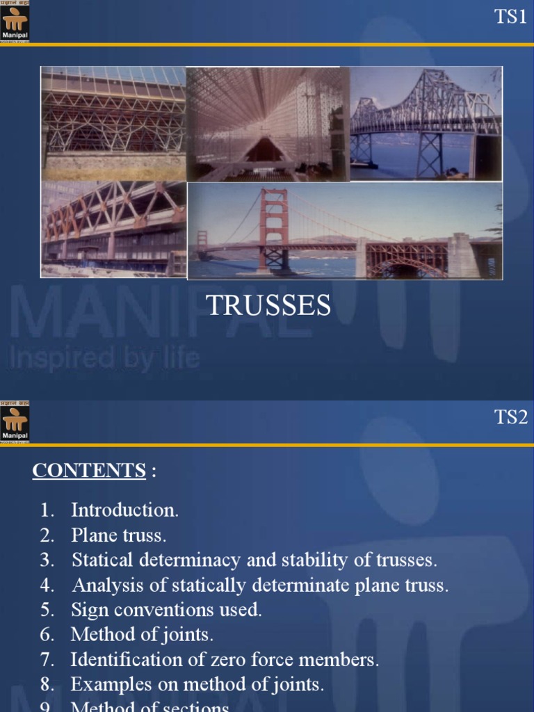 Truss | PDF | Truss | Mechanical Engineering
