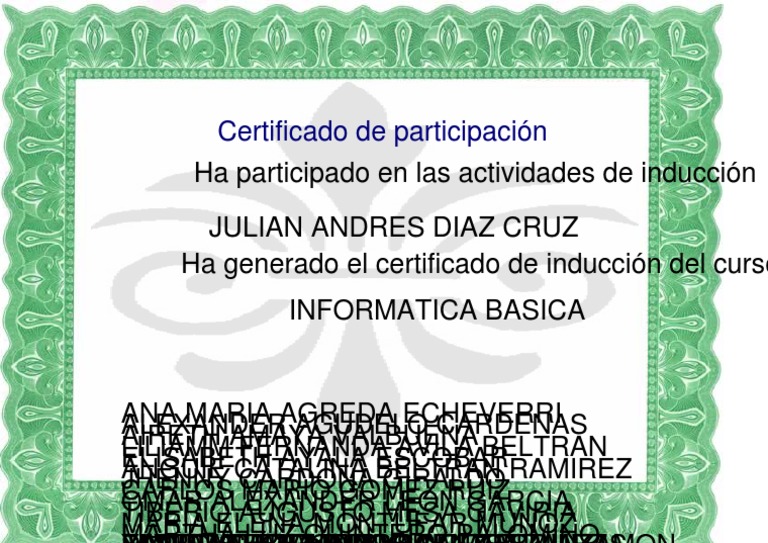 2018 1-INFORMATICA BASICA-06 G2 VIRTUAL META - Descargue Aquí Su Certificado de Inducción | PDF