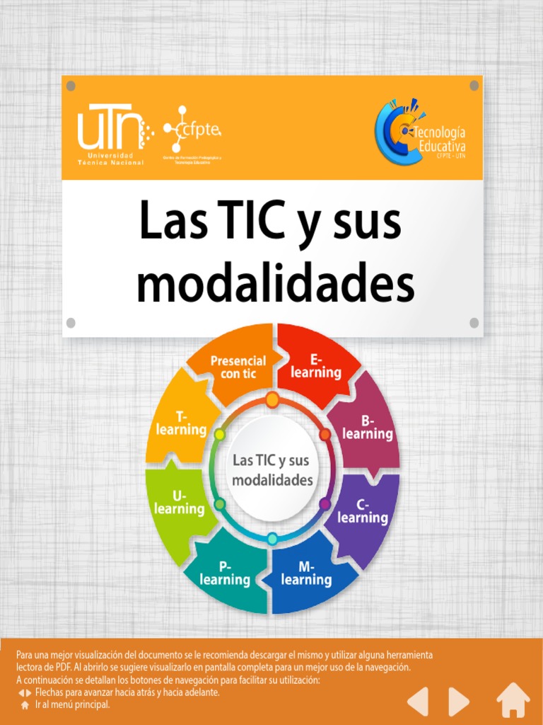 Recurso Las TIC y Sus Modalidades | PDF | Tecnología de información y comunicaciones | Aprendizaje