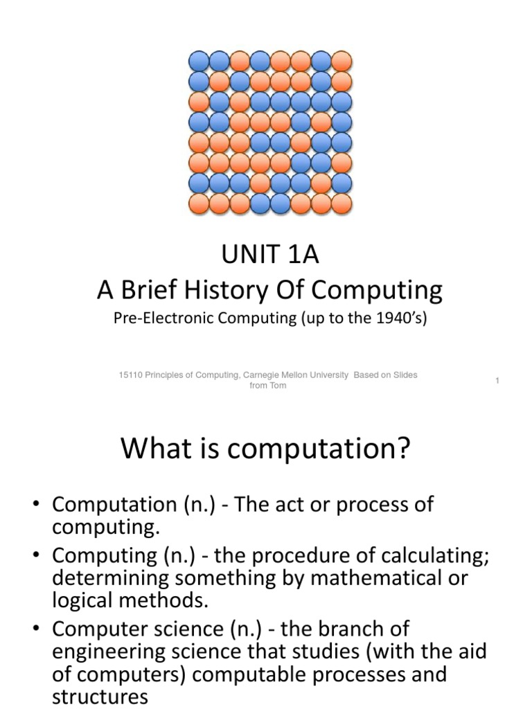 A Brief History of Computing | PDF | Integrated Circuit | Computer Science