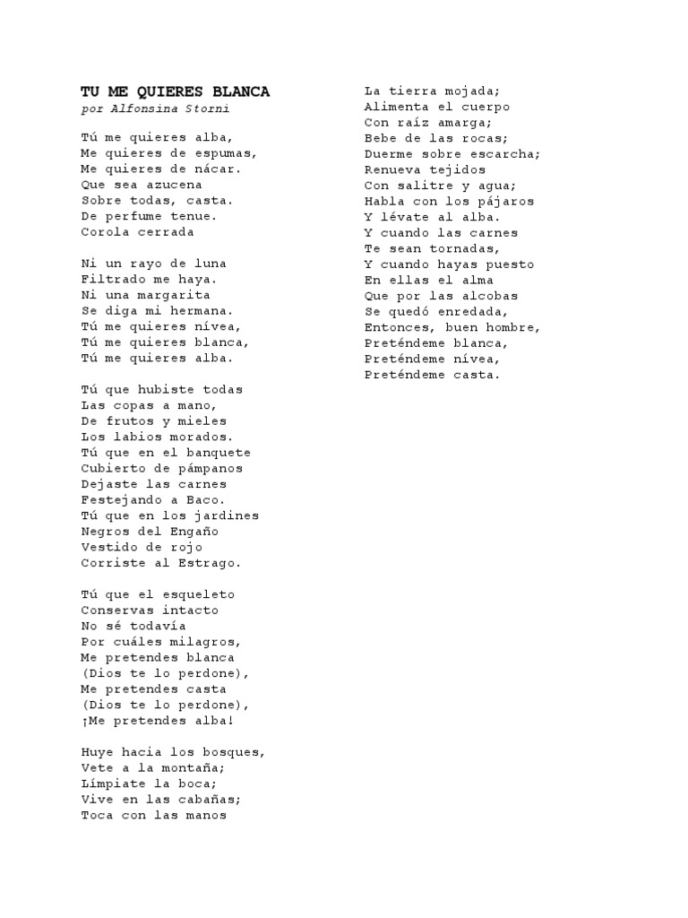 Tu Me Quieres Blanca | PDF