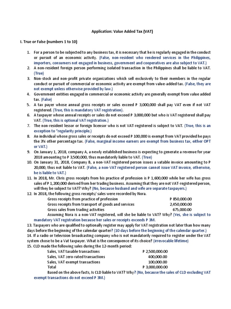 VAT Problems and Solutions Guide | PDF | Value Added Tax | Invoice