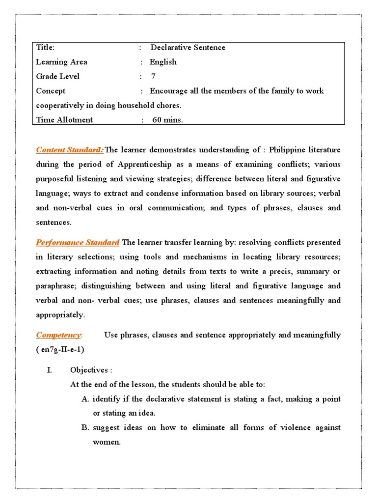 Lesson Plan With GAD Integration Sample 4 | PDF | Woman | Violence ...
