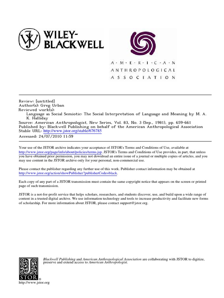 Halliday-Language As Social Semiotic | PDF | Human Communication | Cognition