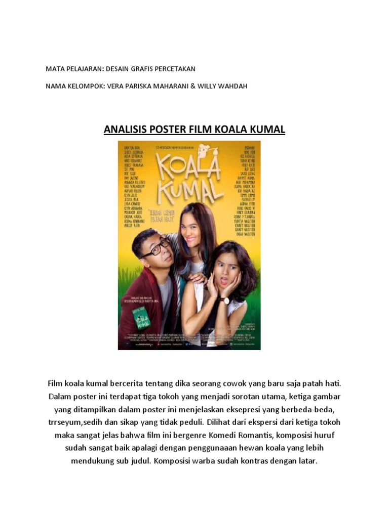 Analisis Poster Film Koala Kumal | PDF