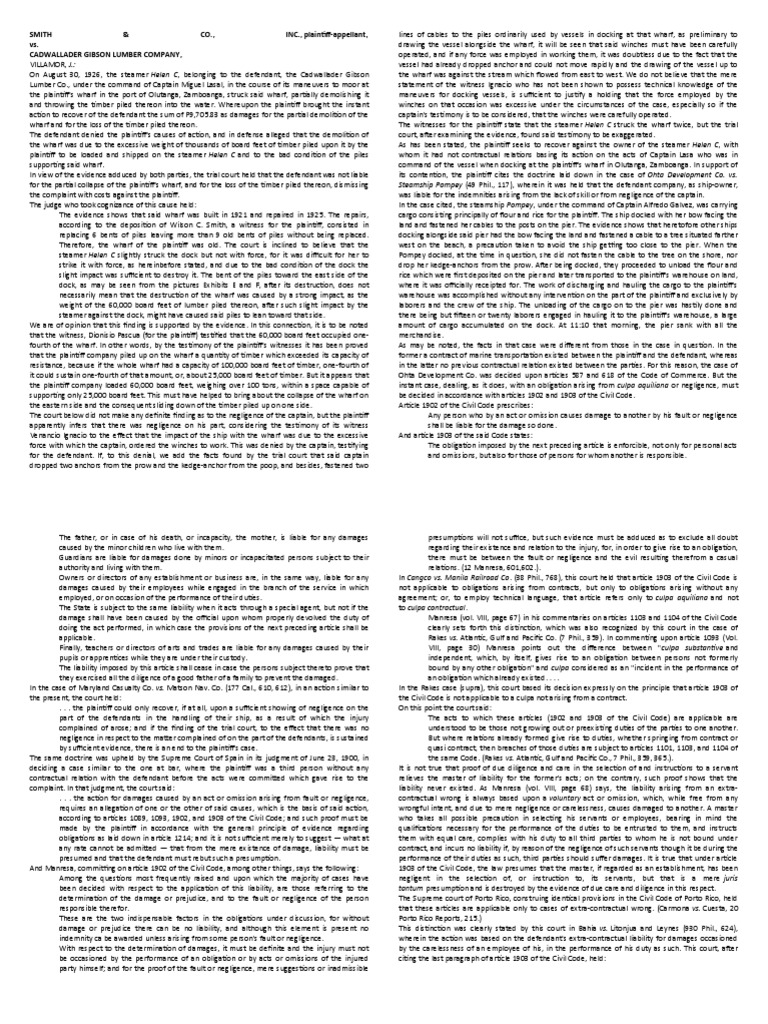 Oblicon Cases - Part 1 | PDF | Negligence | Damages