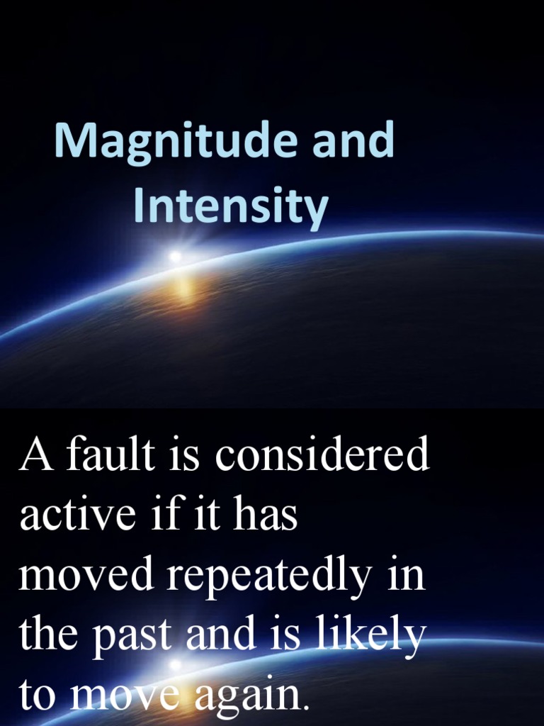 Magnitude and Intensity | Download Free PDF | Earthquakes | Tsunami