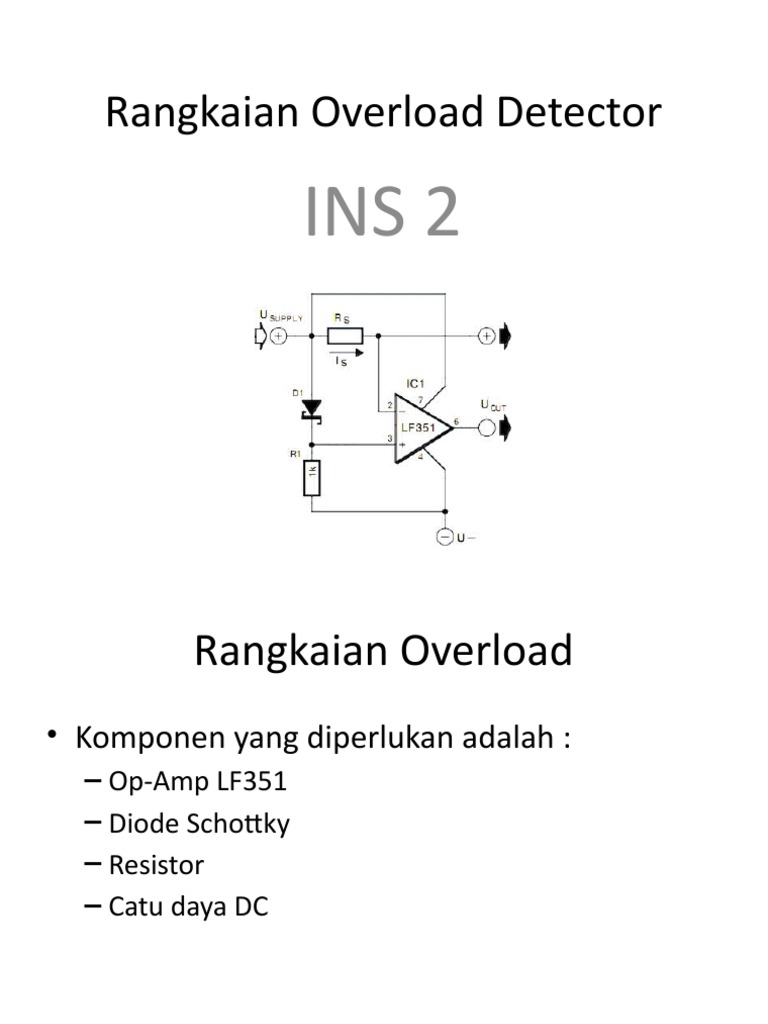 Rangkaian Overload Detector | PDF