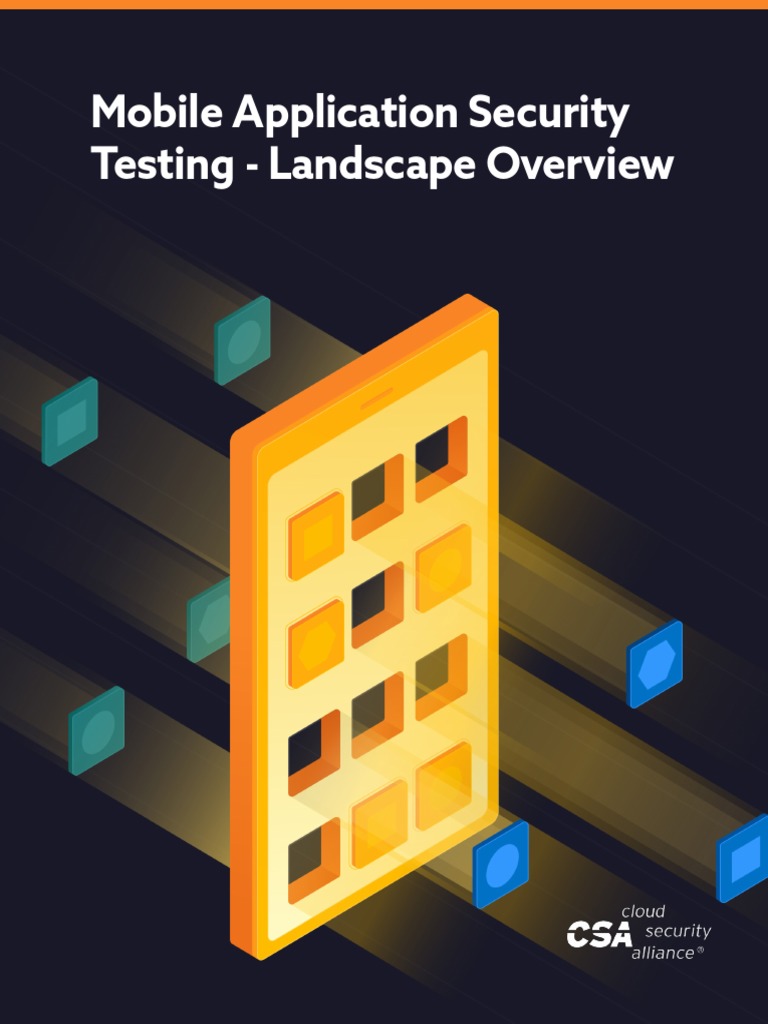 Mobile Application Security Testing Landscape Overview Pdf Mobile