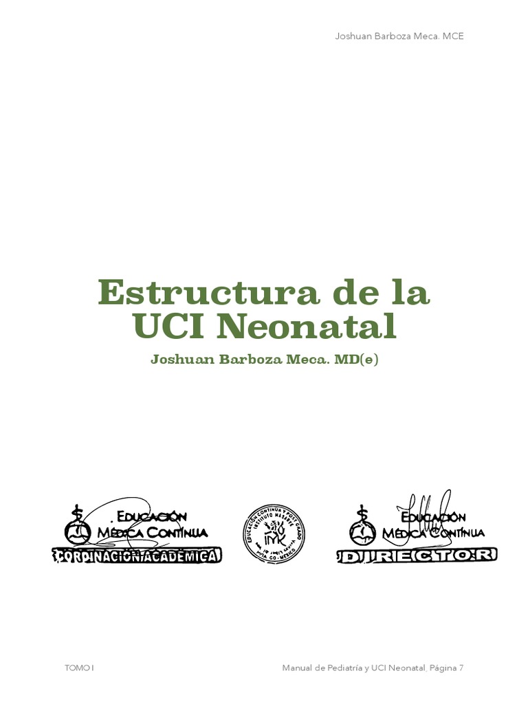 Estructura de La UCIN | PDF | Especialidades Medicas | Medicina CLINICA