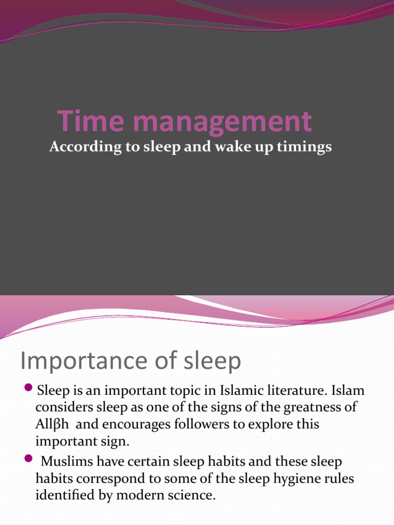 Islamic Sleep Habits for Better Health | PDF | Sleep | Night
