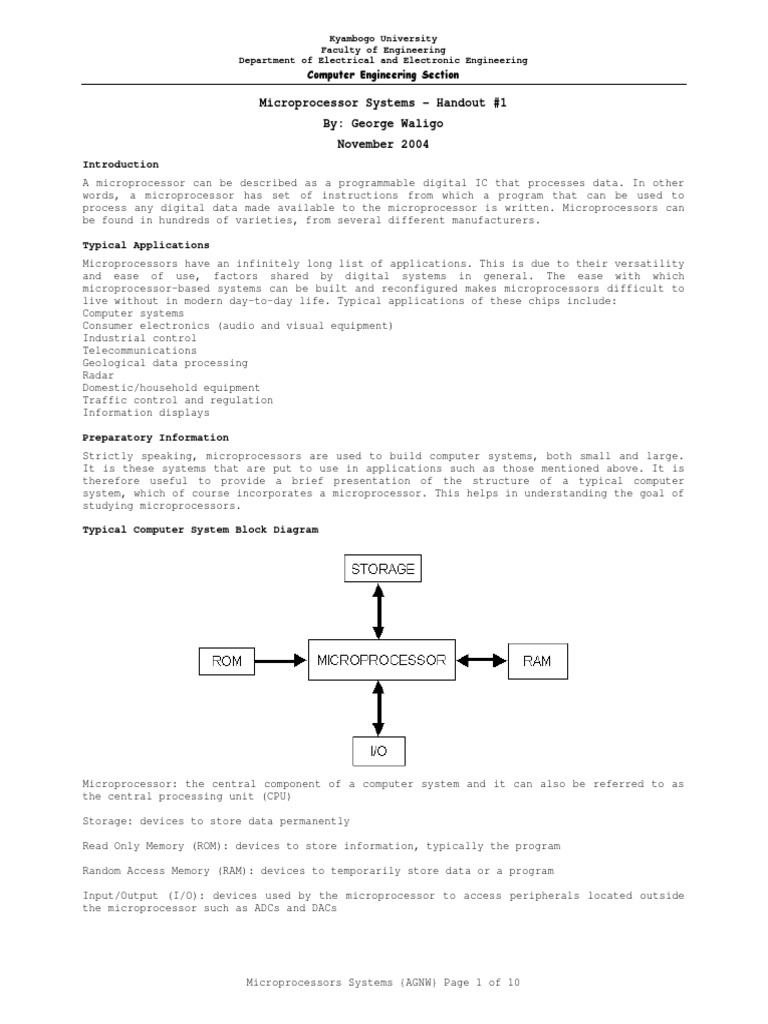 Microprocessor Systems | Download Free PDF | Central Processing Unit | Microprocessor