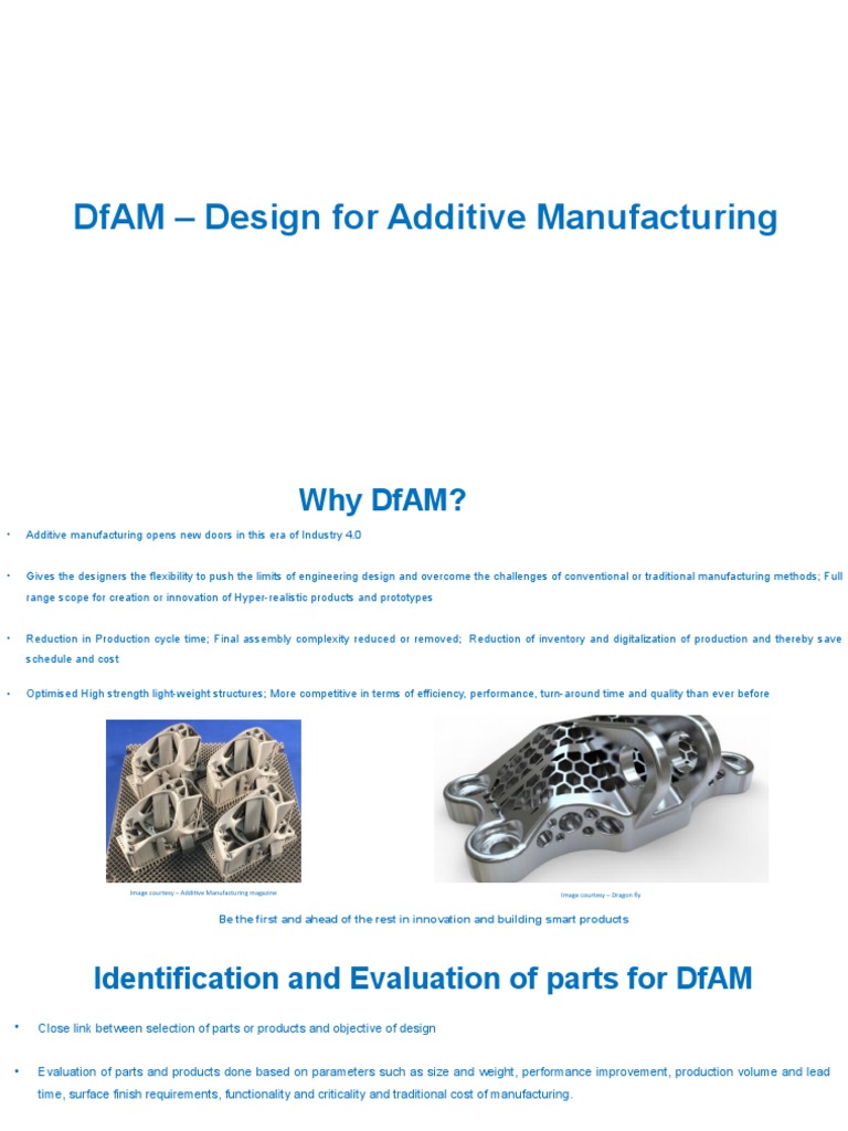 DfAM: Guidelines and Applications | PDF | 3 D Printing | Turbine