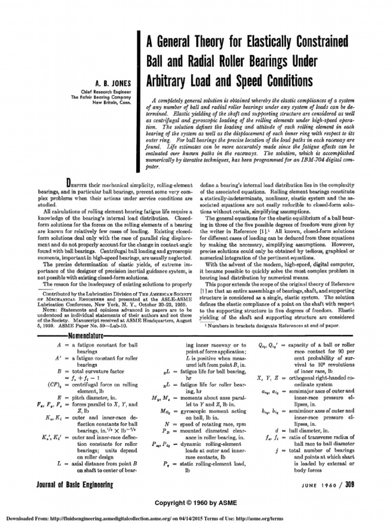 A General Theory For Elastically Constrained Ball and Radial Roller ...