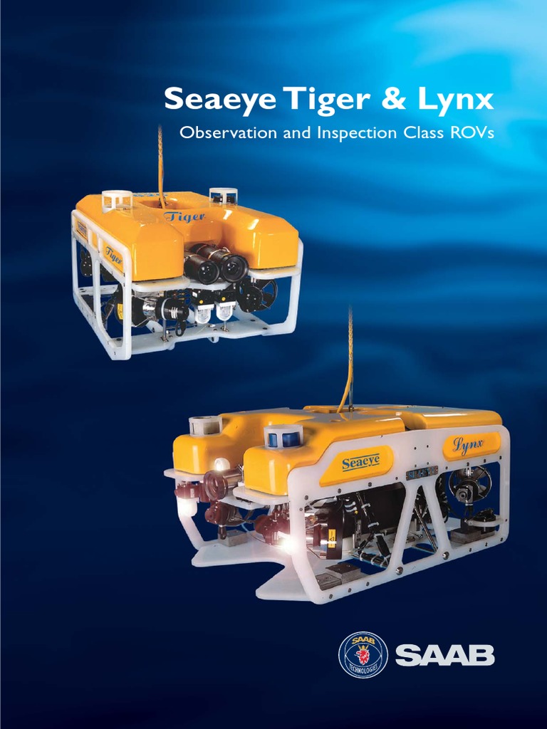 Seaeye Tiger & Lynx: Observation and Inspection Class Rovs | PDF ...
