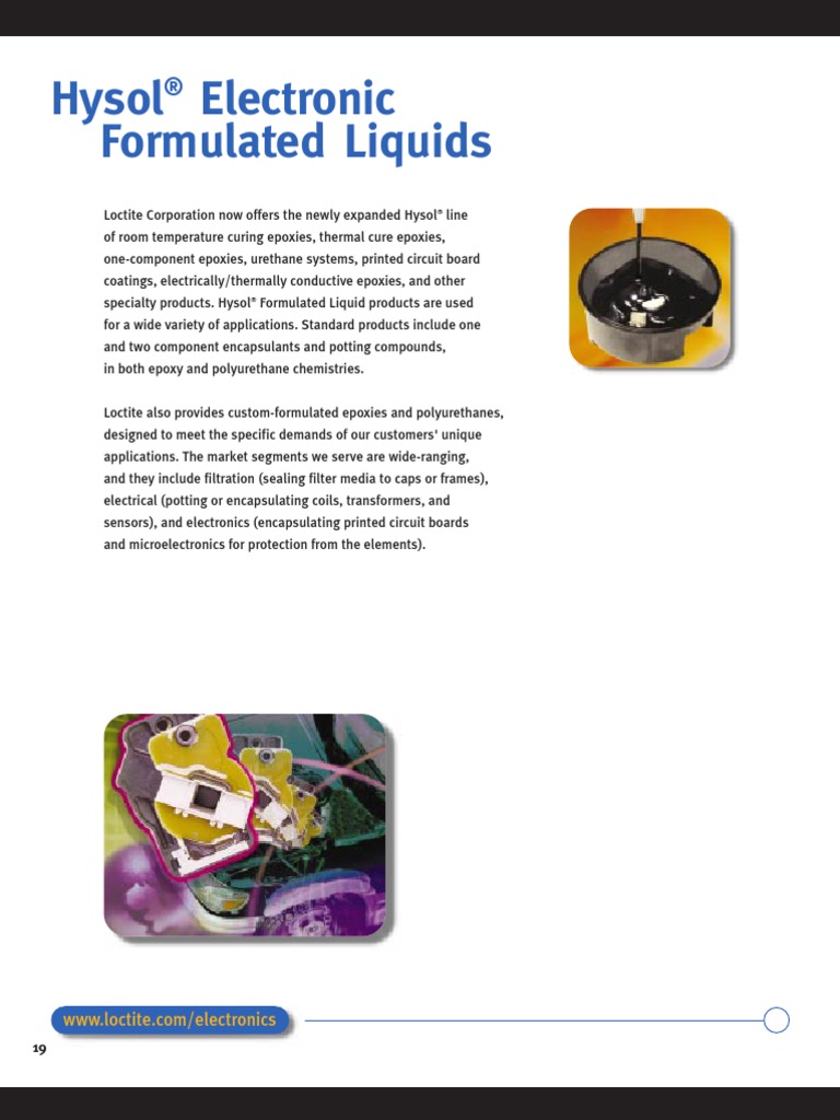 Hysol Epoxy | PDF | Epoxy | Printed Circuit Board