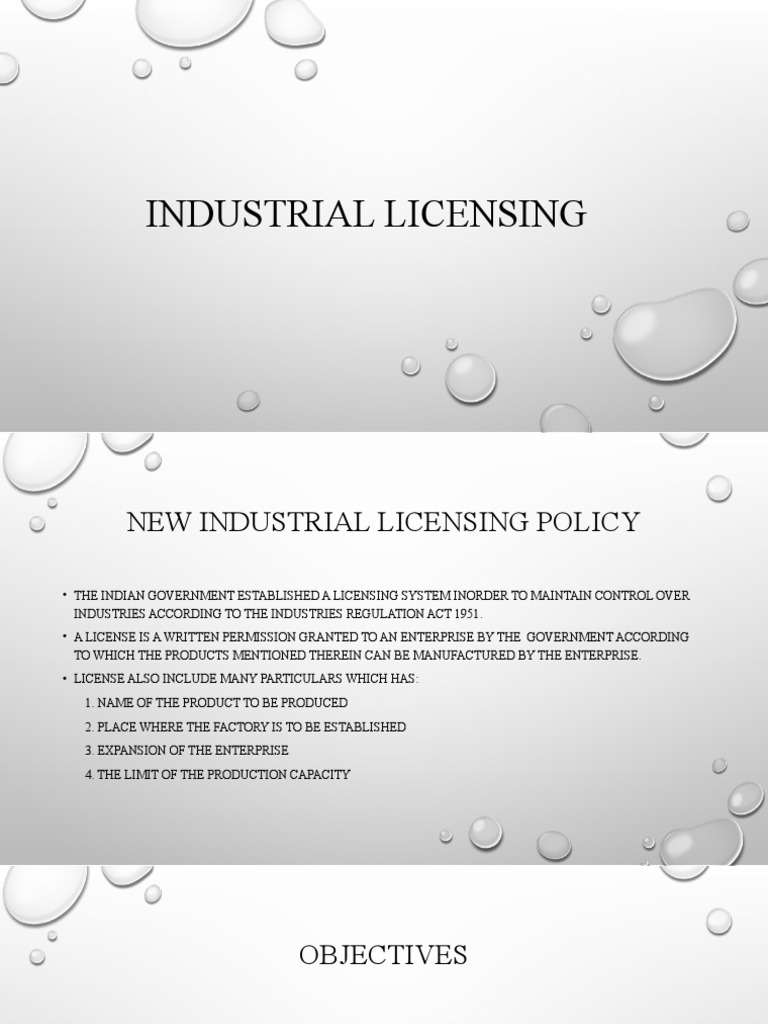 Industrial Licensing | Download Free PDF | License | Industries