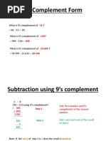 9 10 Complement Binary Coded Decimal Lecture-07 | PDF | Subtraction | Binary Coded Decimal