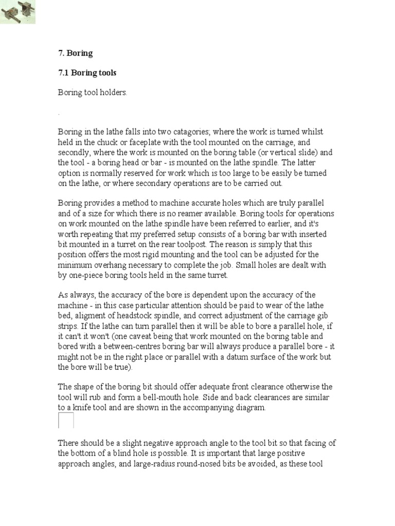 Boring | PDF | Tools | Metalworking