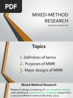 Convergent Parallel Mixed Method Design | PDF | Data | Quantitative ...