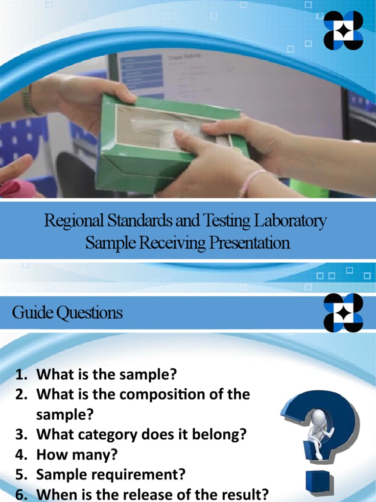 Sample Receiving Presentation | PDF | Calibration | Metrology