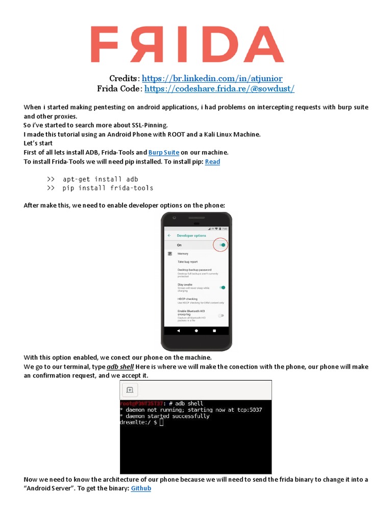 Credits: Frida Code:: Burp Suite Read | PDF | Proxy Server | Android (Operating System)