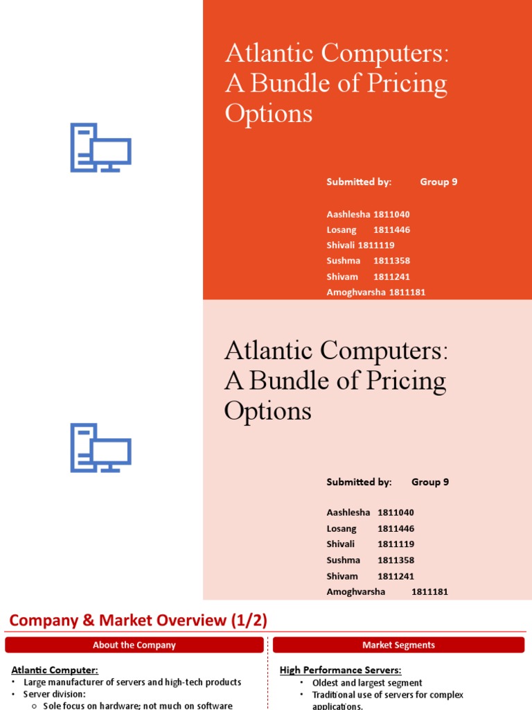 Atlantic Computers - Group 9 | PDF | Pricing | Sales