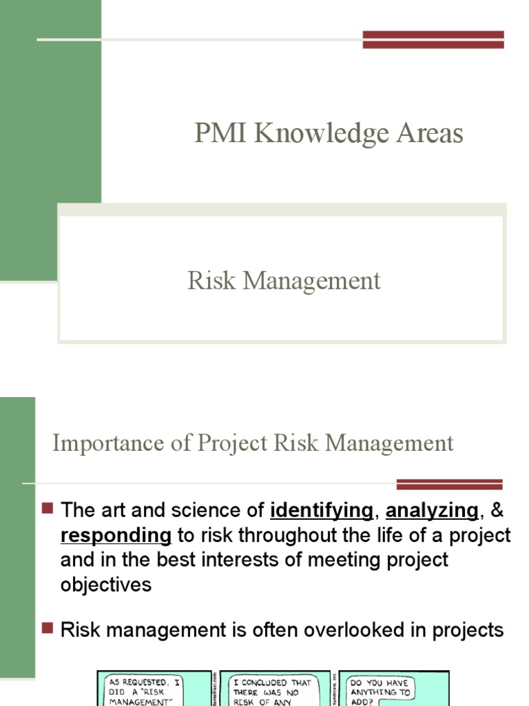 PMI Knowledge Areas: Risk Management | PDF | Monte Carlo Method | Risk ...