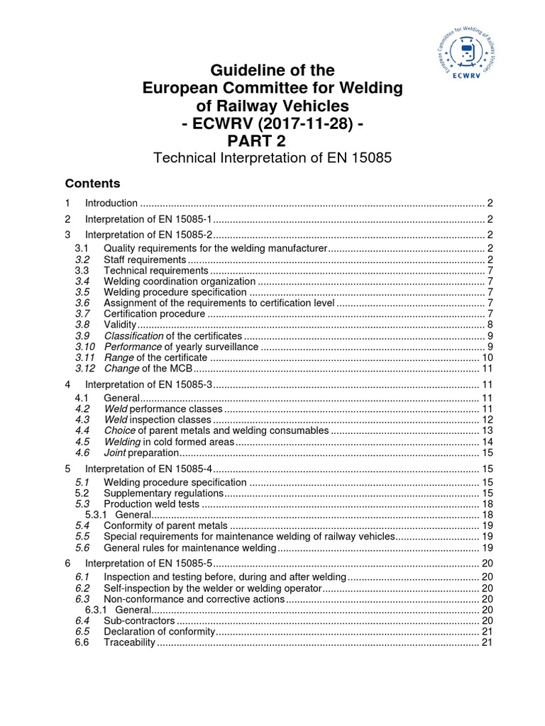 En15085 Guideline-Part2 2017-11 | PDF | Verification And Validation ...